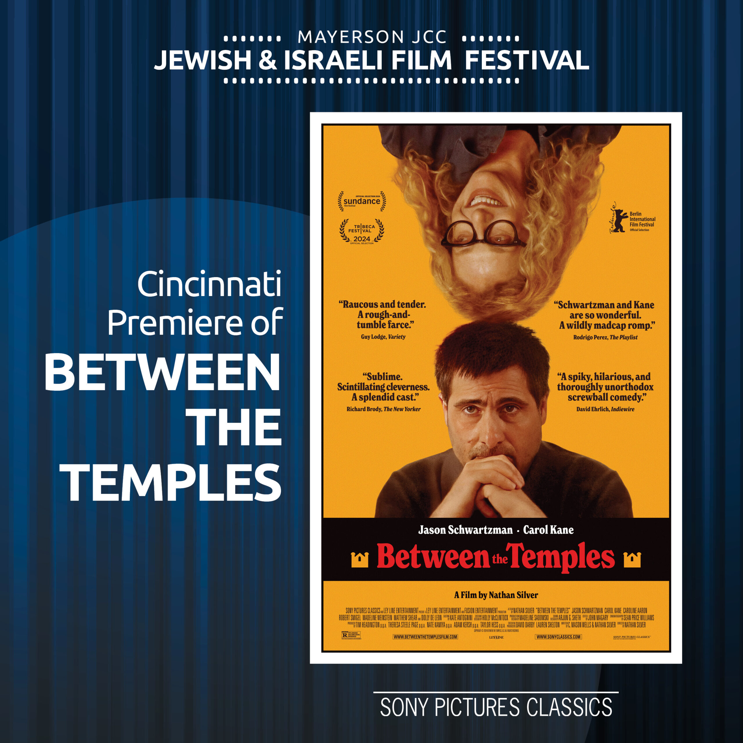 Cincinnati Premiere of "Between the Temples" - Mayerson JCC